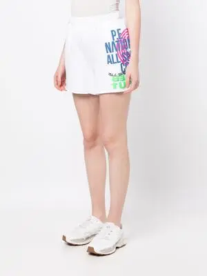 P.E Nation Slogan-print Shorts