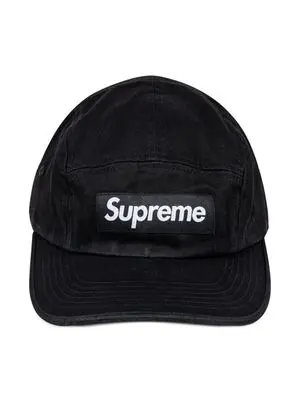 Supreme Washed Twill Cap - Black | Editorialist