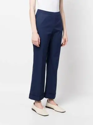Aspesi Cropped Flared Trousers - Blue