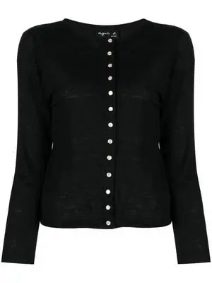 AGNES B. Le Petit Linen Cardigan