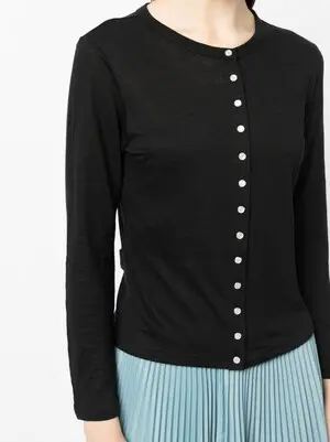 AGNES B. Le Petit Linen Cardigan