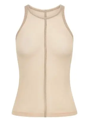DION LEE Round-neck Tank Top - Sand
