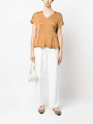 Aspesi Satin-finish Blouse - Brown