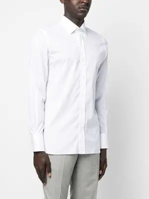 TOM FORD Plain Cotton Shirt - White