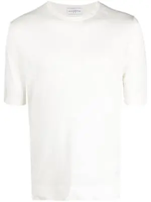 BALLANTYNE Short-sleeved Linen T-shirt