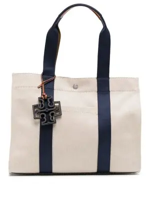 Tory Burch Logo-charm Detail Tote Bag