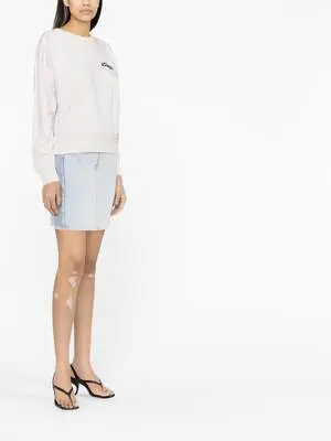 Isabel Marant Étoile Logo-embroidered Sweatshirt - Neutrals