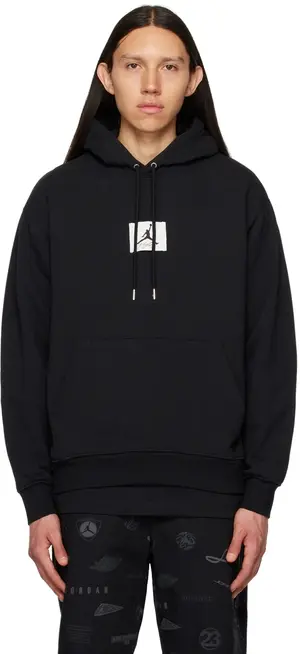 NIKE JORDAN Nike Jordan Black Flight Hoodie - Black/sail