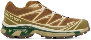 SALOMON Salomon Brown XT-6 Sneakers - Rubber/lizard/eden