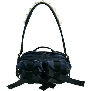 Simone Rocha Crossbody Bum Bag - Navy/pearl
