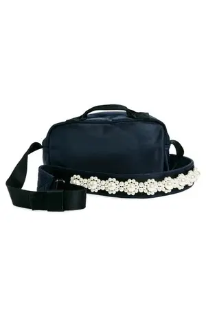 Simone Rocha Crossbody Bum Bag - Navy/pearl
