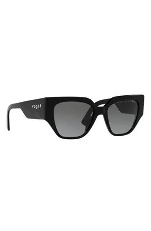 VOGUE 52mm Gradient Irregular Sunglasses