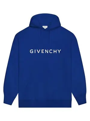 Givenchy Men's Archetype Slim Fit Hoodie - Khaki  - Ocean Blue