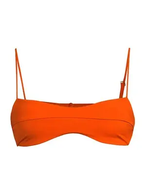 HAIGHT. Women's Agatha Bikini Top - Orange  - Orange
