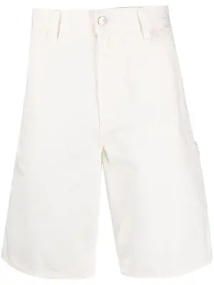 Carhartt Work In Progress Single Knee Cotton Shorts - White