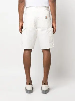 Carhartt Work In Progress Single Knee Cotton Shorts - White