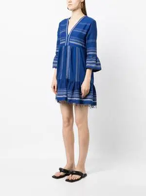 LEMLEM Frayed-hem Cotton Dress
