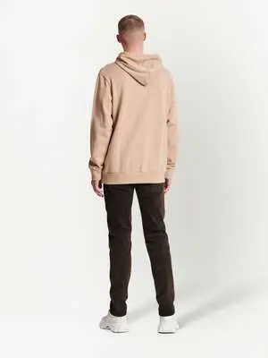 Balmain Logo-embossed Cotton Hoodie - Neutrals