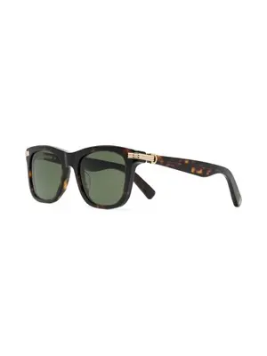 CARTIER Tortoiseshell Square-frame Sunglasses