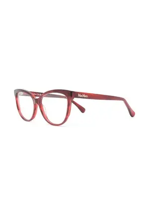 Max Mara Logo-detail Round-frame Glasses