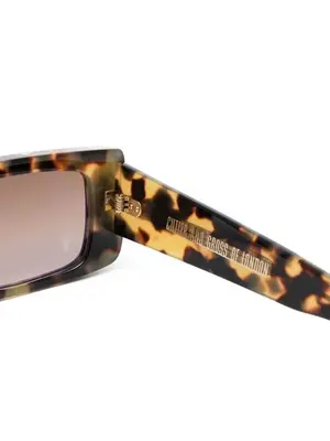 CUTLER & GROSS Camouflage Rectangle-frame Sunglasses