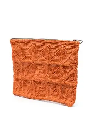 IBELIV Tanala Woven Clutch - Orange