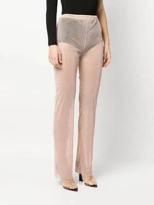 SANTA BRANDS Rhinestone-embellished Trousers - Neutrals