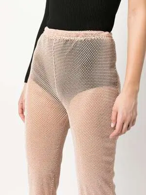 SANTA BRANDS Rhinestone-embellished Trousers - Neutrals