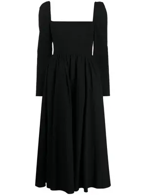 REFORMATION Elly Square-neck Midi Dress