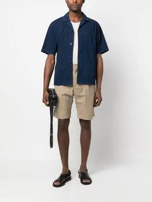Aspesi Short-sleeve Cotton Shirt - Blue