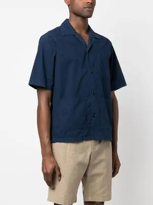 Aspesi Short-sleeve Cotton Shirt - Blue