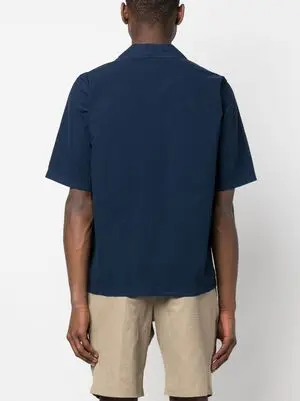 Aspesi Short-sleeve Cotton Shirt - Blue
