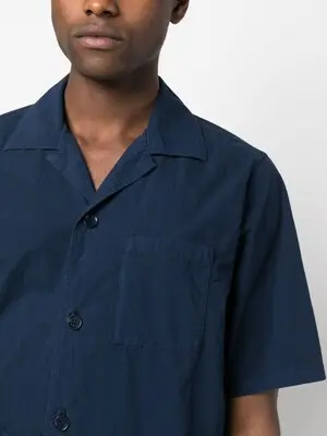 Aspesi Short-sleeve Cotton Shirt - Blue
