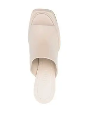 3JUIN Leather Block Heel Sandals