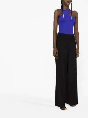 Off-White High-waisted Wide-leg Trousers