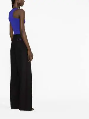 Off-White High-waisted Wide-leg Trousers