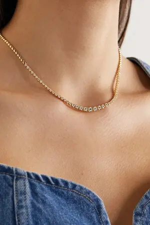 JENNIFER MEYER 18-karat Diamond Tennis Necklace