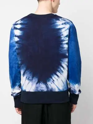 WALES BONNER Tie-dye Logo-embroidered Sweatshirt