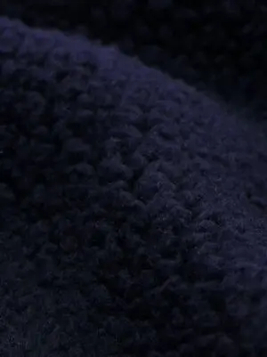 SPORTY & RICH Wellness Bouclé Cropped Sweatshirt - Blue
