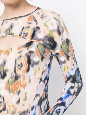 P.E Nation Visualise Floral-print Top