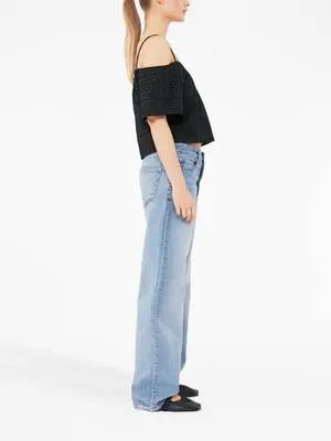 GANNI Broderie Anglaise Cropped Top