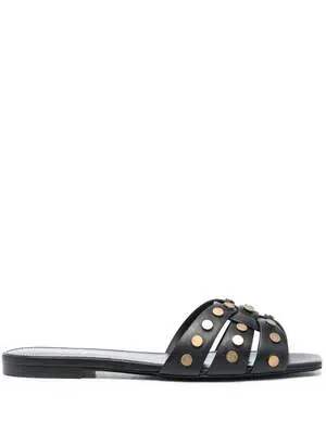Saint Laurent Studded Leather Sandals
