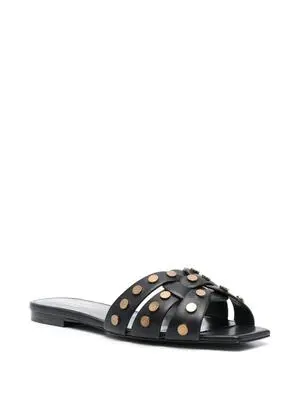 Saint Laurent Studded Leather Sandals