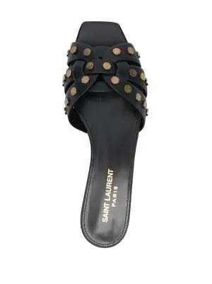 Saint Laurent Studded Leather Sandals