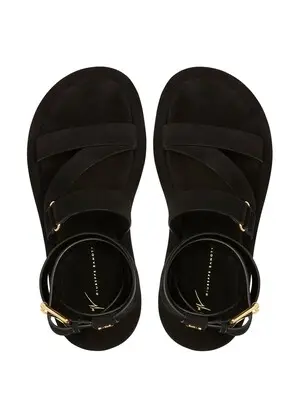 GIUSEPPE ZANOTTI Aymon Buckled Sandals - Black