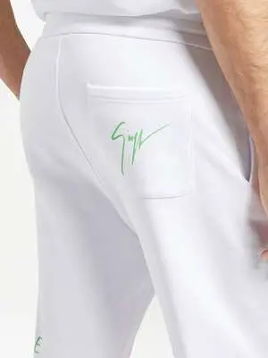 GIUSEPPE ZANOTTI Cotton Track Shorts - White