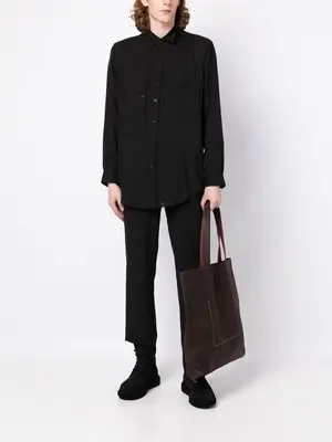 Yohji Yamamoto Cropped-leg Trousers