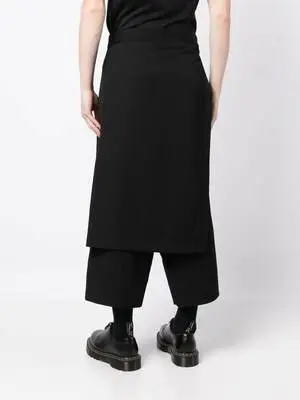 Yohji Yamamoto Wrap-design Wool Trousers