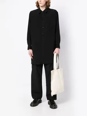 Yohji Yamamoto Patch-pocket Long-sleeve Shirt
