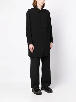 Yohji Yamamoto Patch-pocket Long-sleeve Shirt